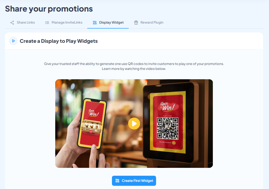 How to Set Up and Use the Display to Play Widget